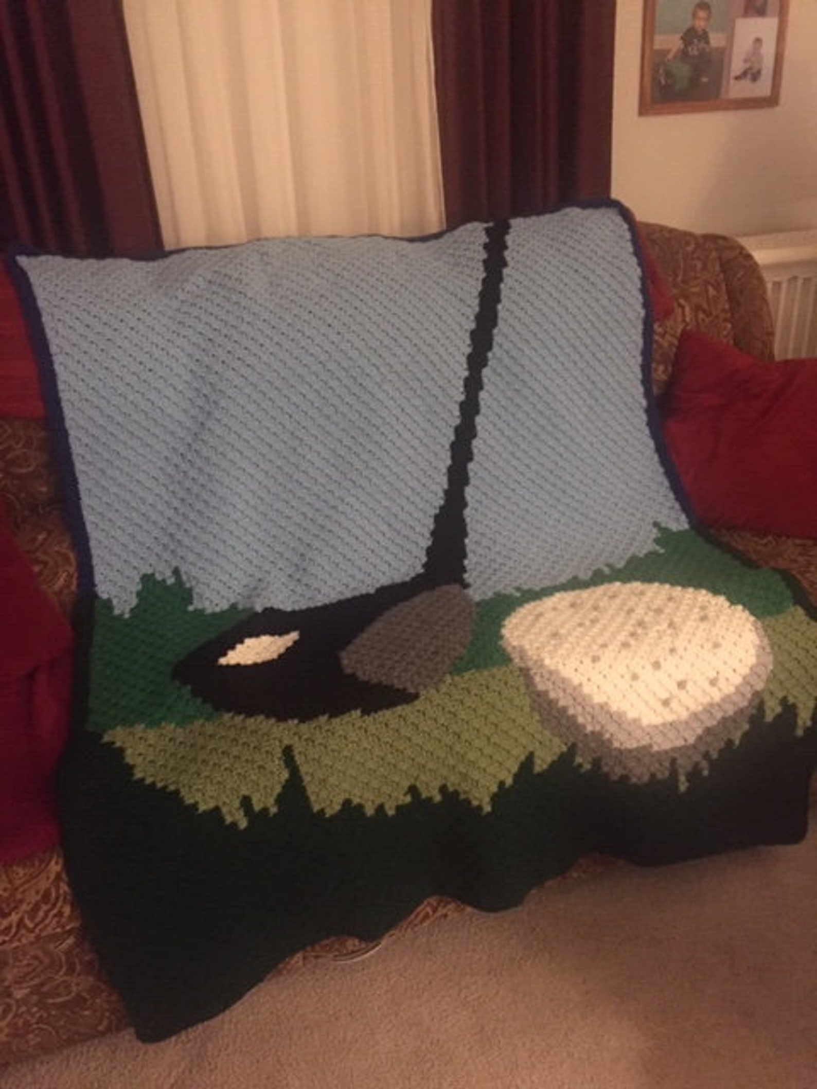C2C Golf Sport Crochet Pattern With Written/color Instructions, Full ...