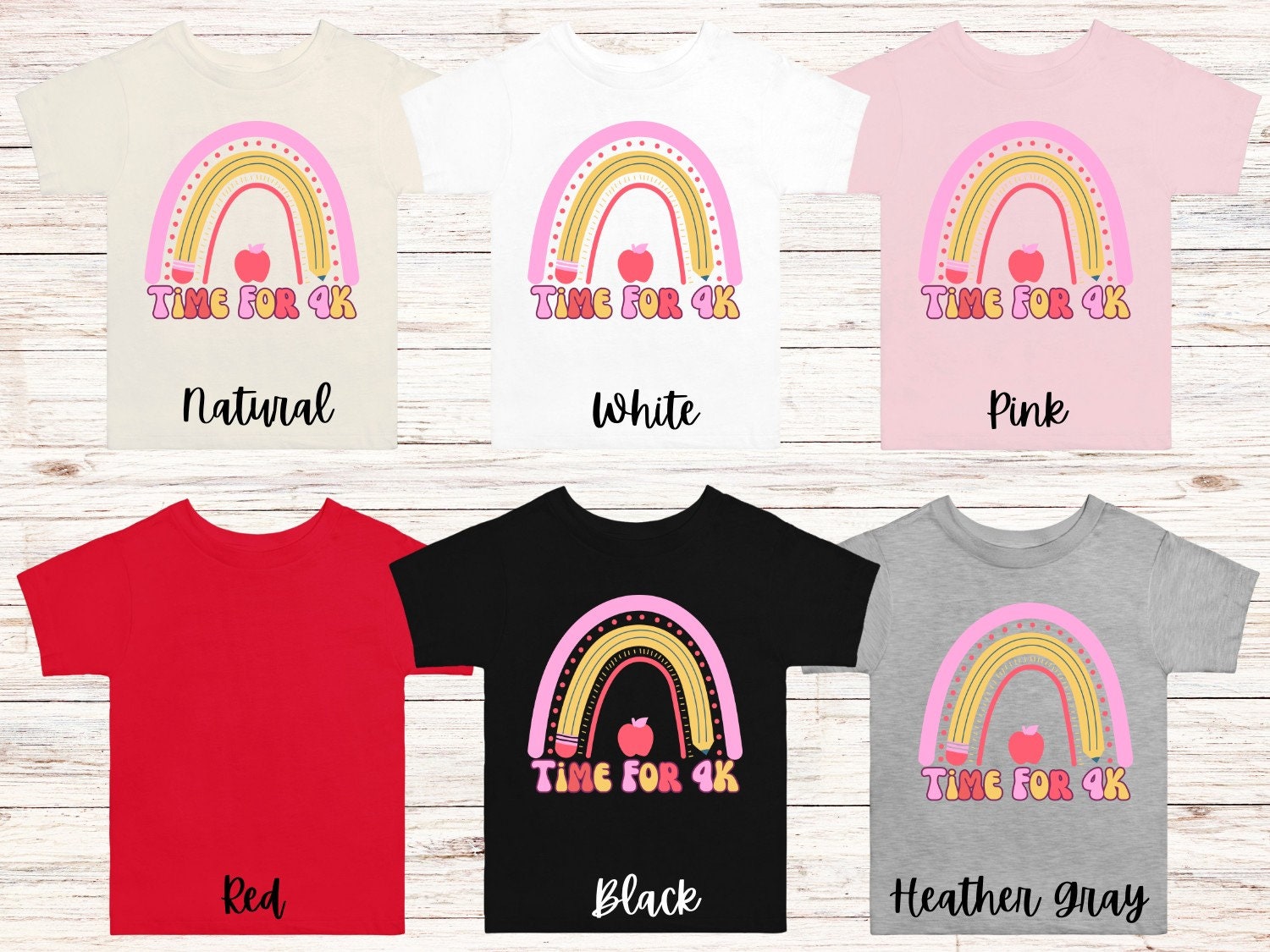4K Kindergarten, 4K Teacher , 4K Kinder, 4K Teacher Shirt Rainbow, 4K ...