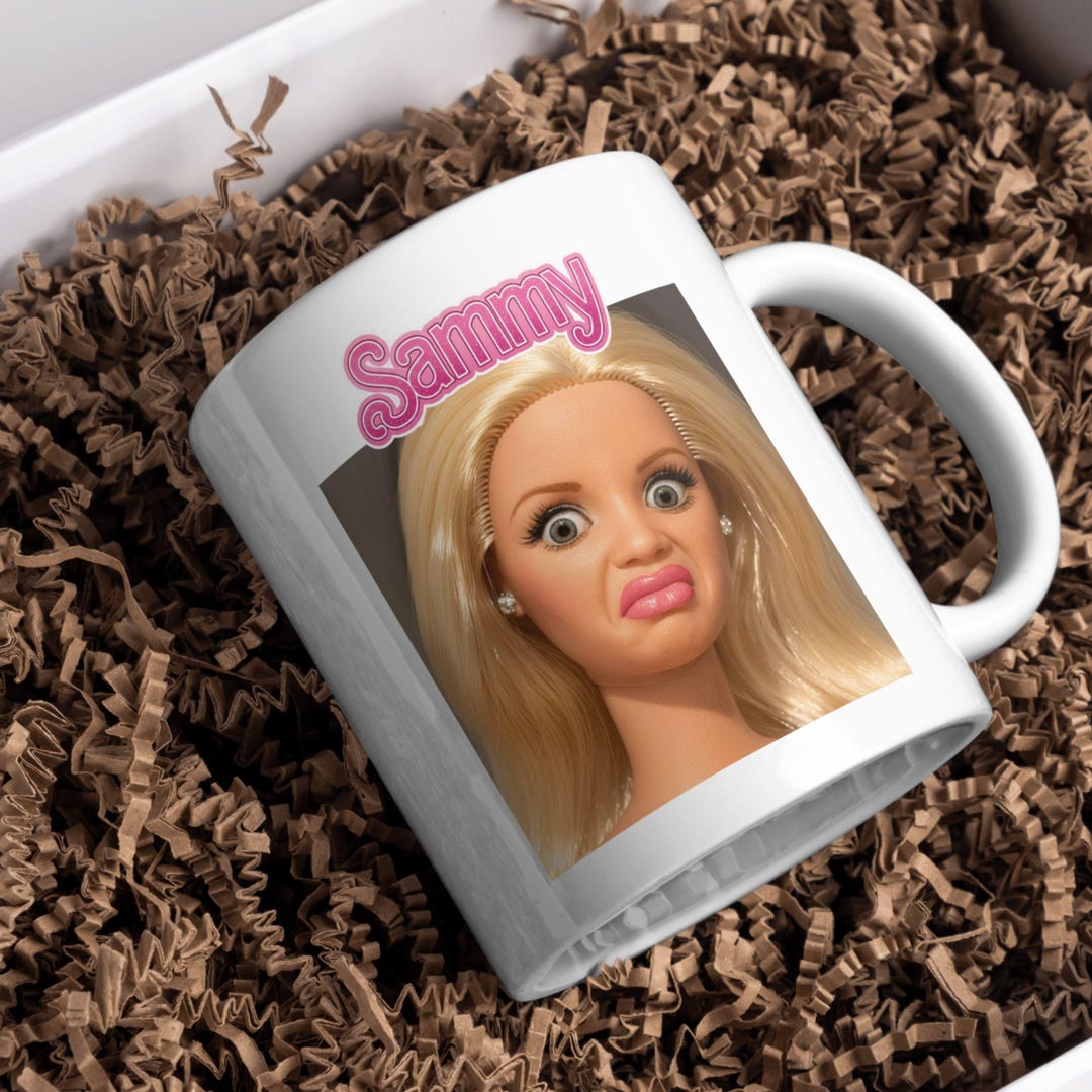 Disgusted Doll Face Funny Mug for Best Friend Birthday Gift for Mom ...