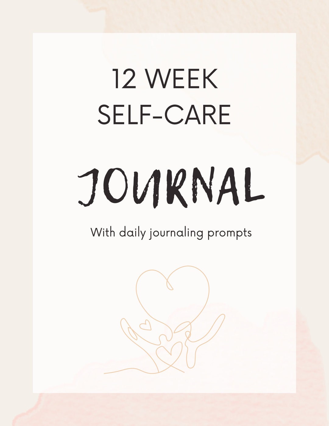 12 Week Printable/digital Self-care Journal, With Daily Journaling ...