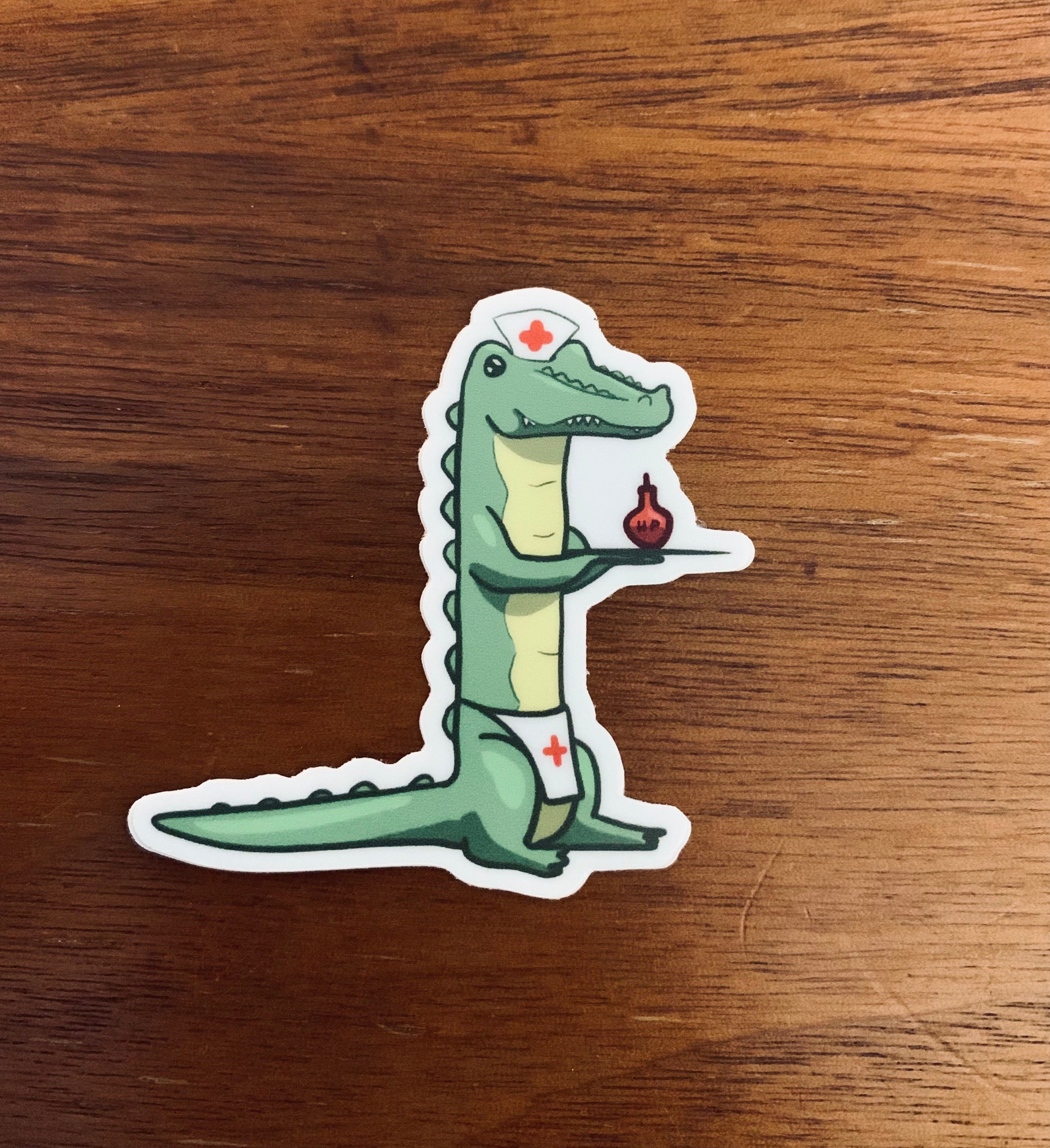 Chibi Cute Alligator Stickers and Magnets Paper & Party Supplies ...