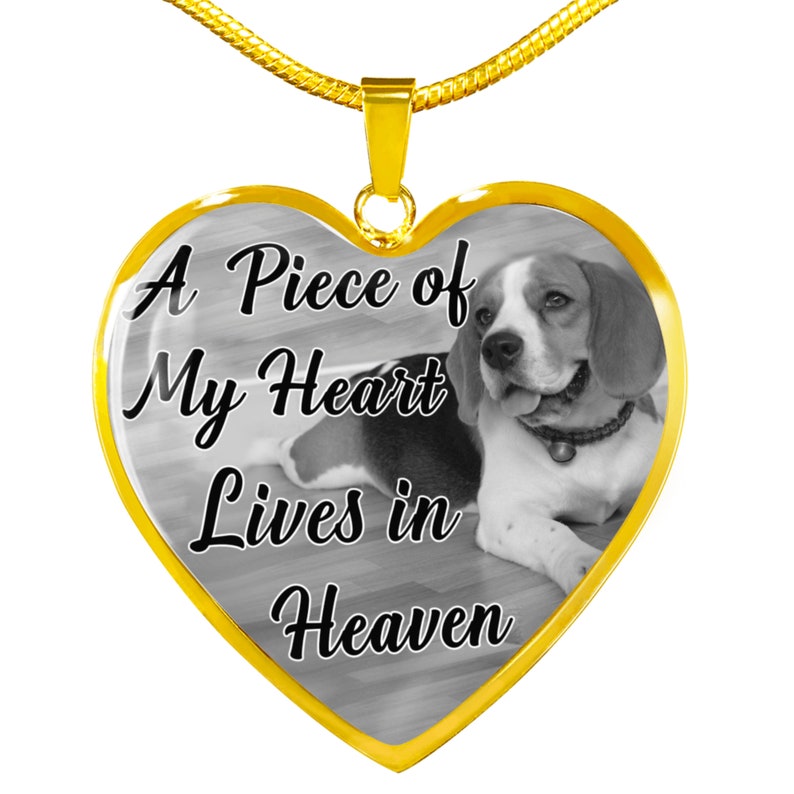 Beagle Dog Memorial A Piece of My Heart Lives in Heaven | Etsy