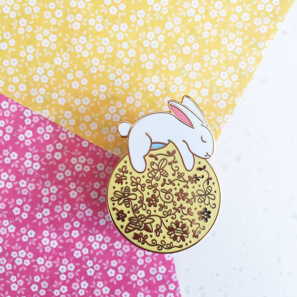 Sun Rabbit Hard Enamel Pin Kawaii Pin Cute Enamel Pin - Etsy Canada