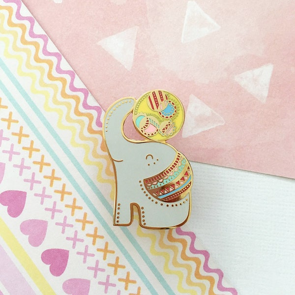 Elephant Lapel Pin - Etsy