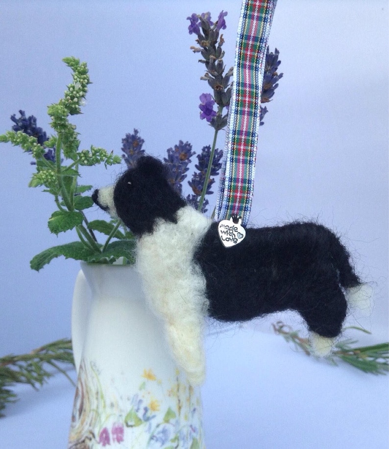 Border Collie Gift Needle Felt Collie Dog Cute Dog Gift - Etsy