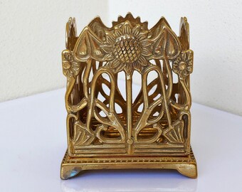 Antique Brass Pen Holder | Etsy