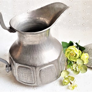Vintage Pewter Jug - Etsy