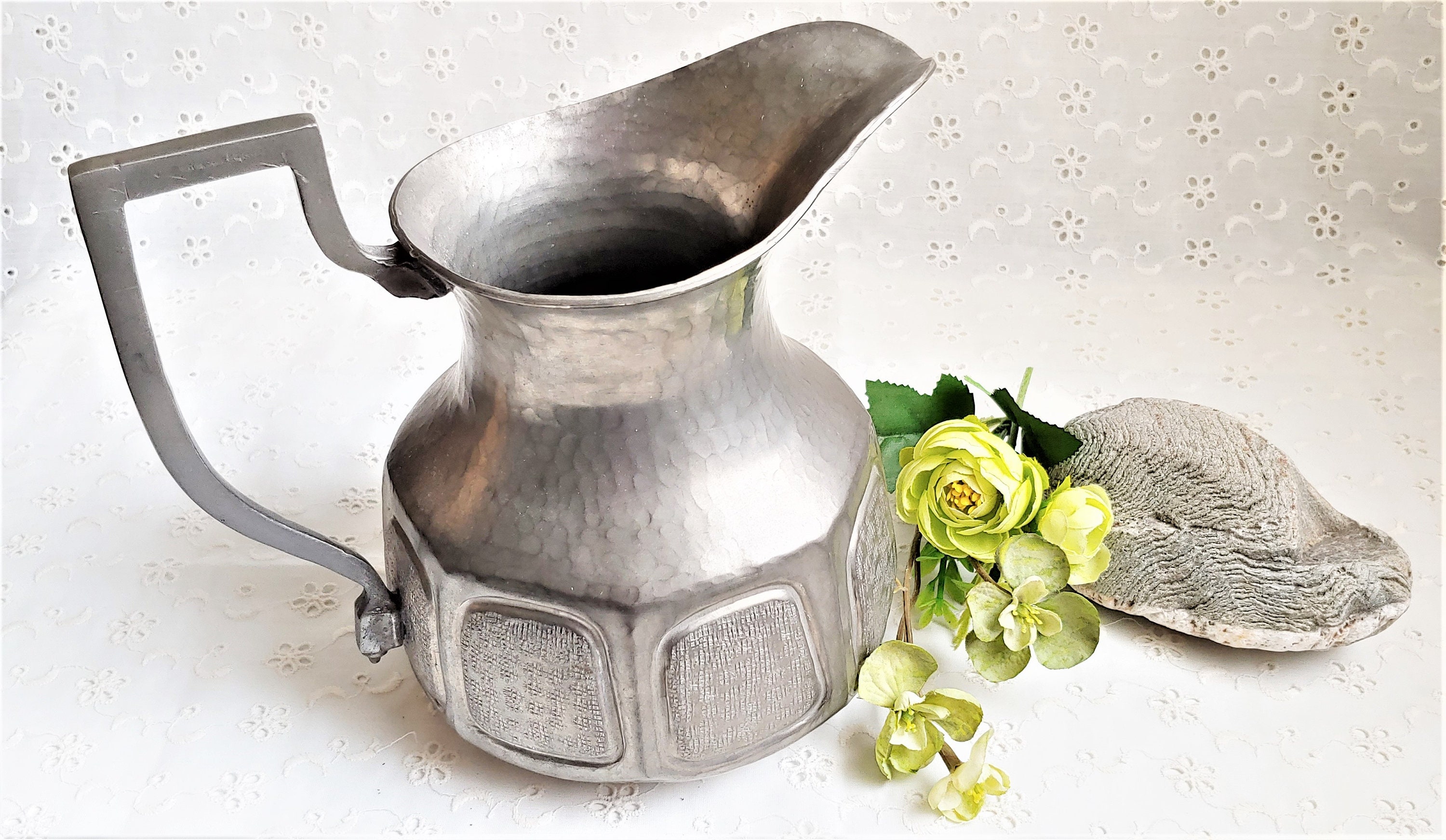 Vintage Pewter Jug - Etsy