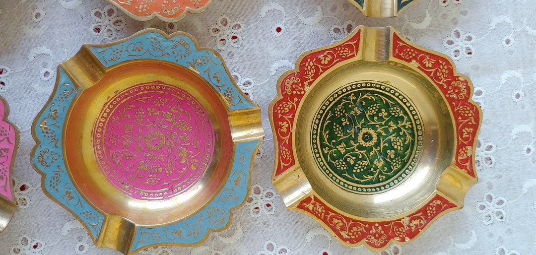 CENICERO INDIO LATÓN 1 ud - Etsy España