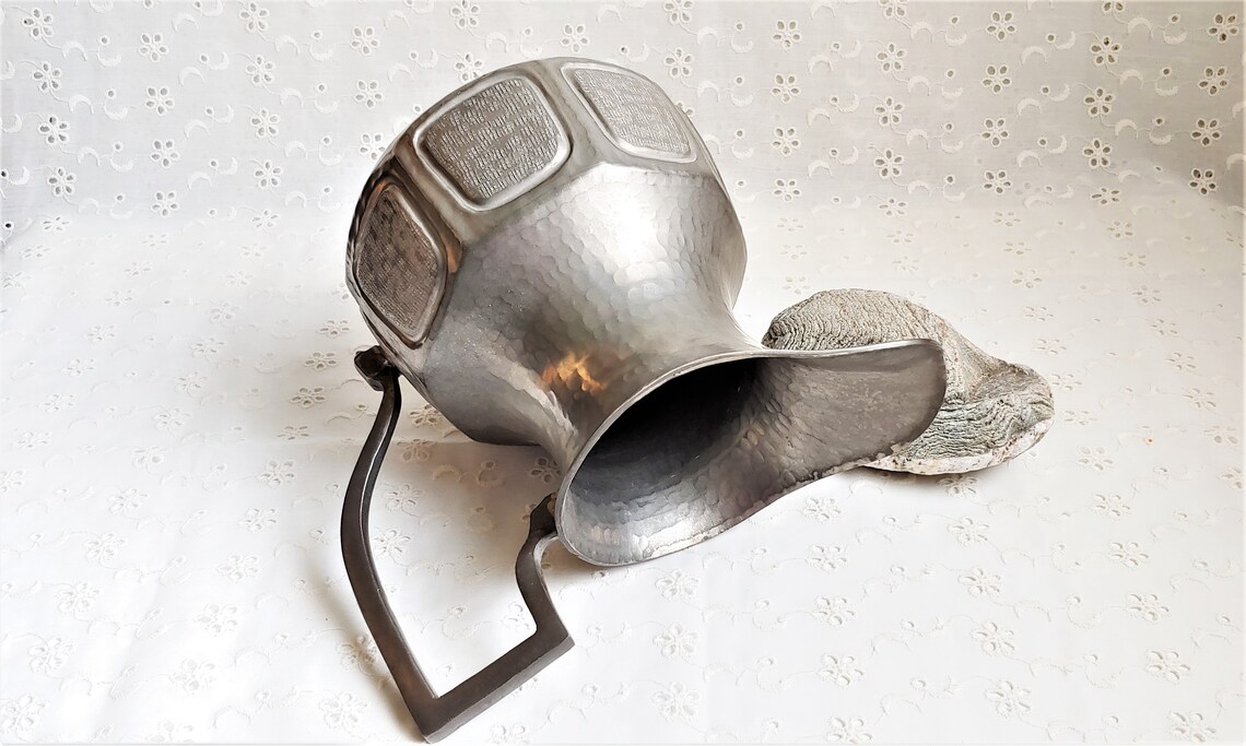 Vintage Pewter Jug - Etsy