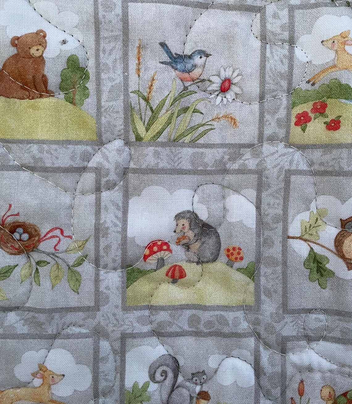 Forest Animals Baby Quilt. Woodland Animals Baby Quilt, Crib Quilt ...
