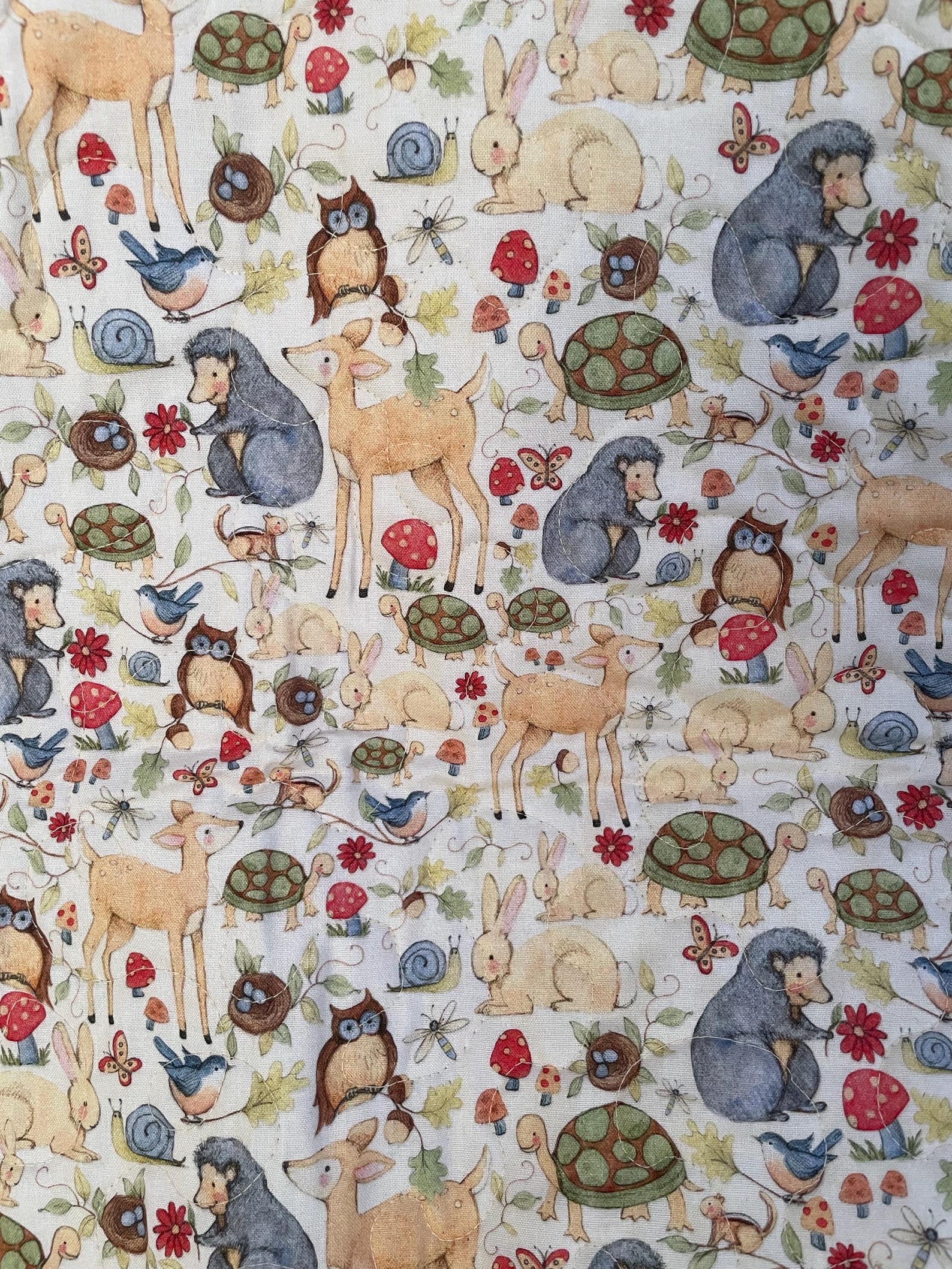 Forest Animals Baby Quilt. Woodland Animals Baby Quilt, Crib Quilt ...