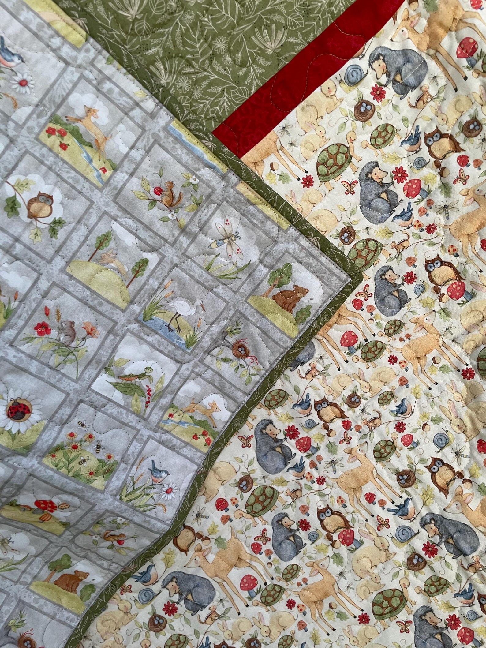 Forest Animals Baby Quilt. Woodland Animals Baby Quilt, Crib Quilt ...