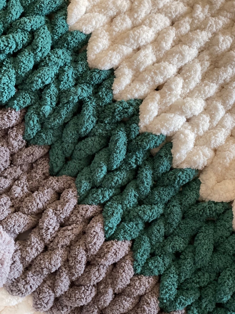 Chunky Chenille Blanket Pattern: Finger Knit DIY Throw (PDF Pattern) - Etsy