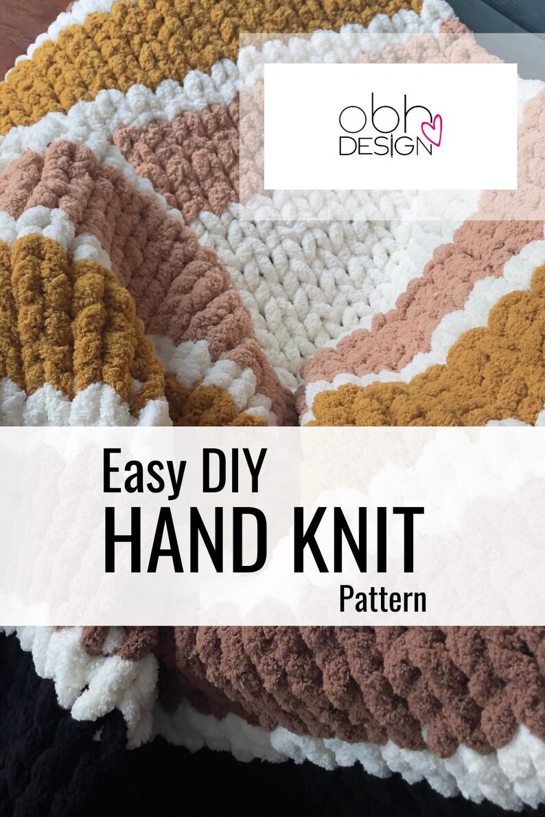 Chunky Chenille Blanket Pattern – Easy Hand Knit Throw for Beginners ...