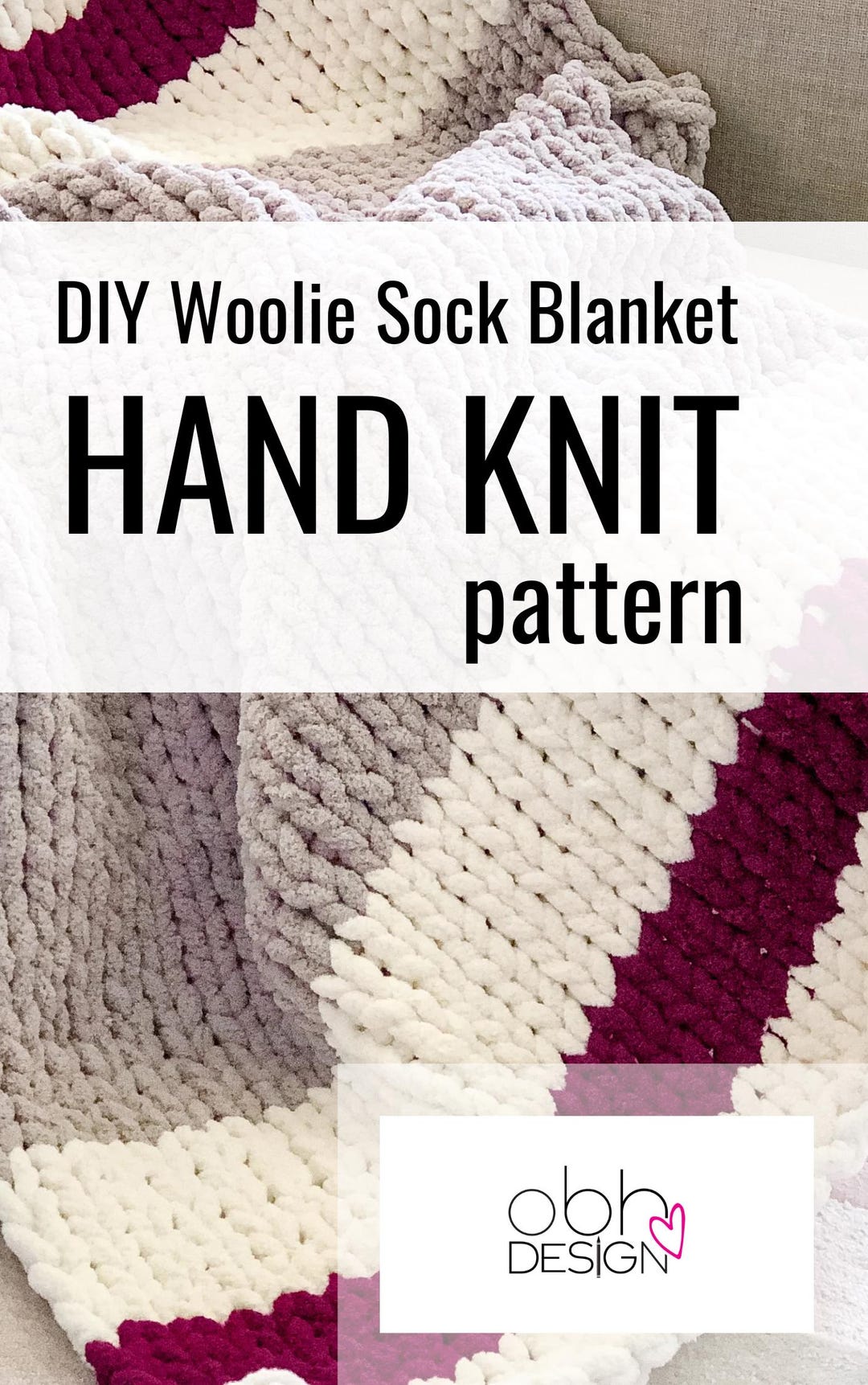 KNITTING PATTERN the Woolie Sock Blanket Sock Monkey Blanket Chunky ...