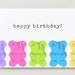 Gummy Bear Happy Birthday Card | PRINTABLE - Etsy