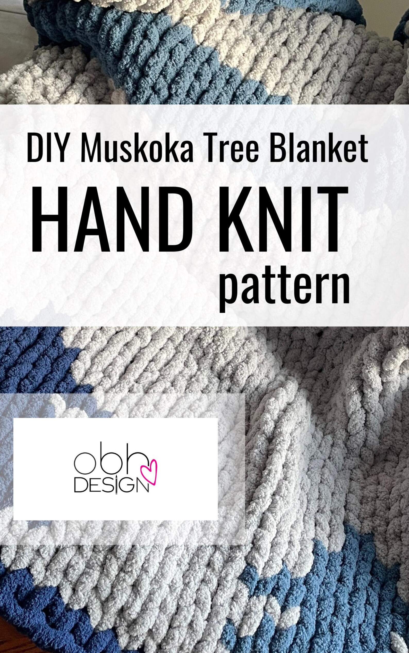 Chunky Chenille Muskoka Tree Blanket Knitting Pattern (PDF) - Etsy