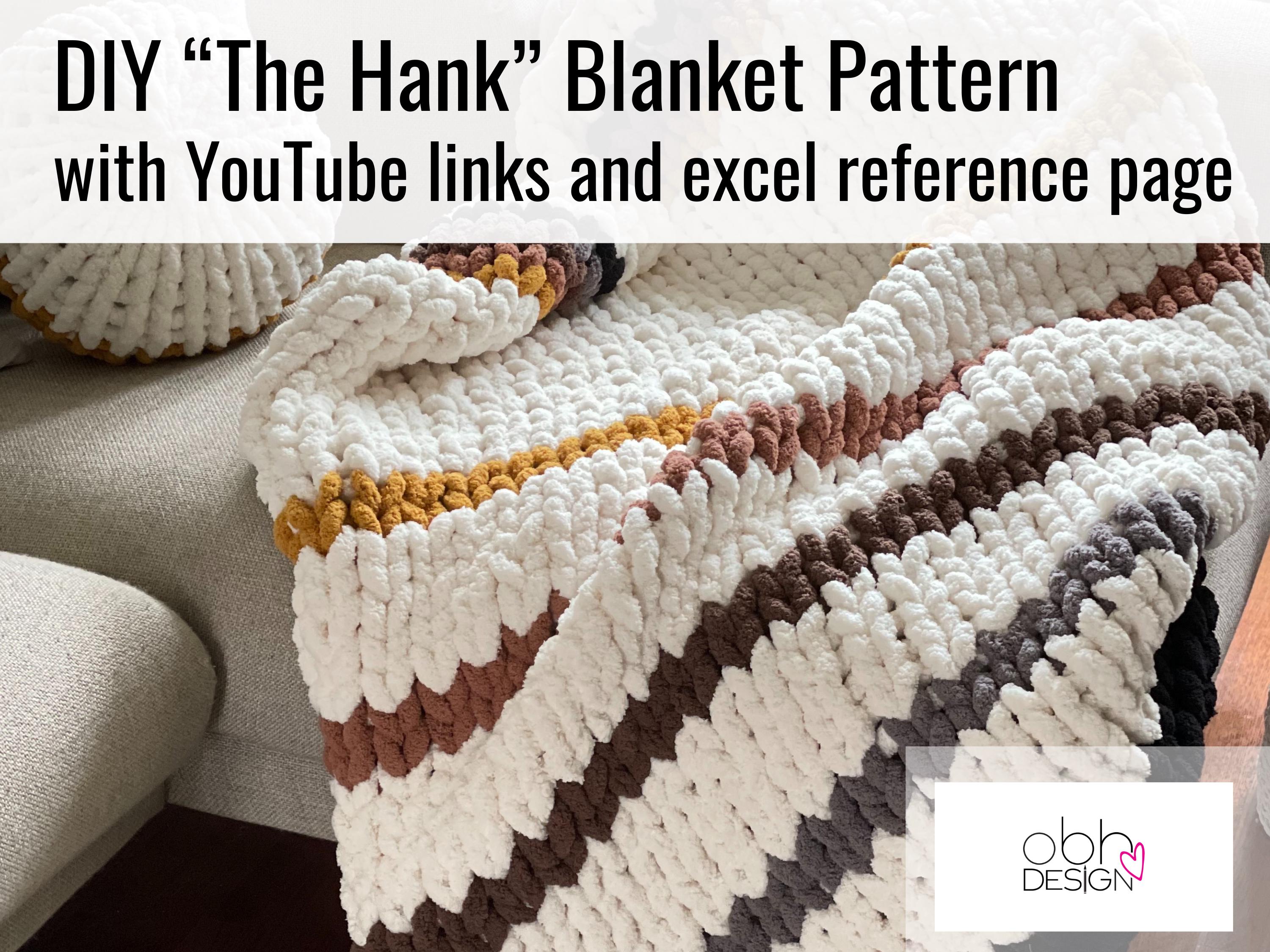 Chunky Chenille Blanket Knitting Pattern: Easy DIY Throw (PDF) - Etsy