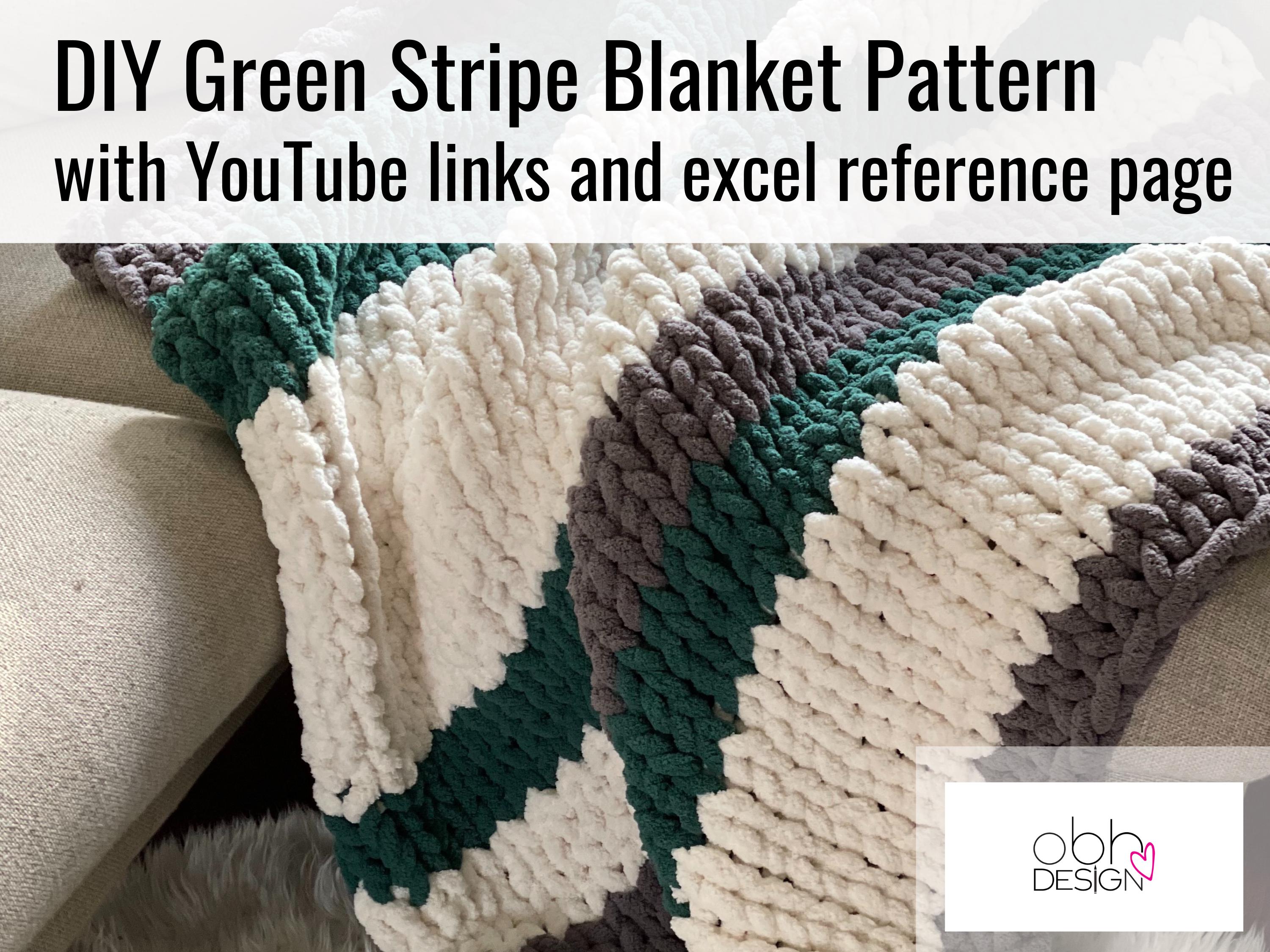 Chunky Chenille Blanket Pattern: Finger Knit DIY Throw (PDF Pattern) - Etsy