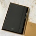 Notebook & Metal Pen Set, Personalised Boxed Gift, A5 Black Luxury ...