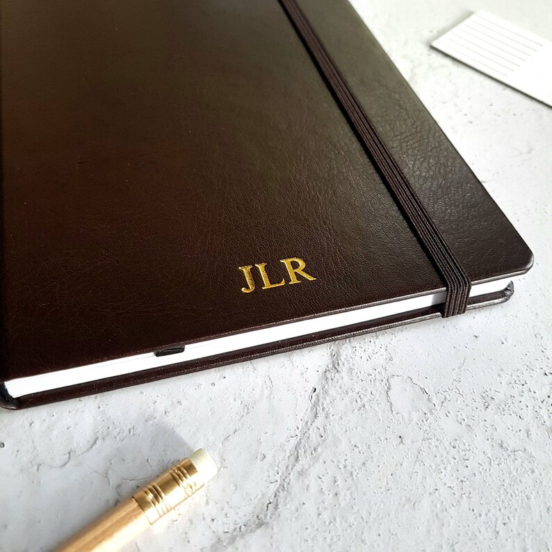 Personalised Notebook or Sketchbook Brown A5 Journal With - Etsy