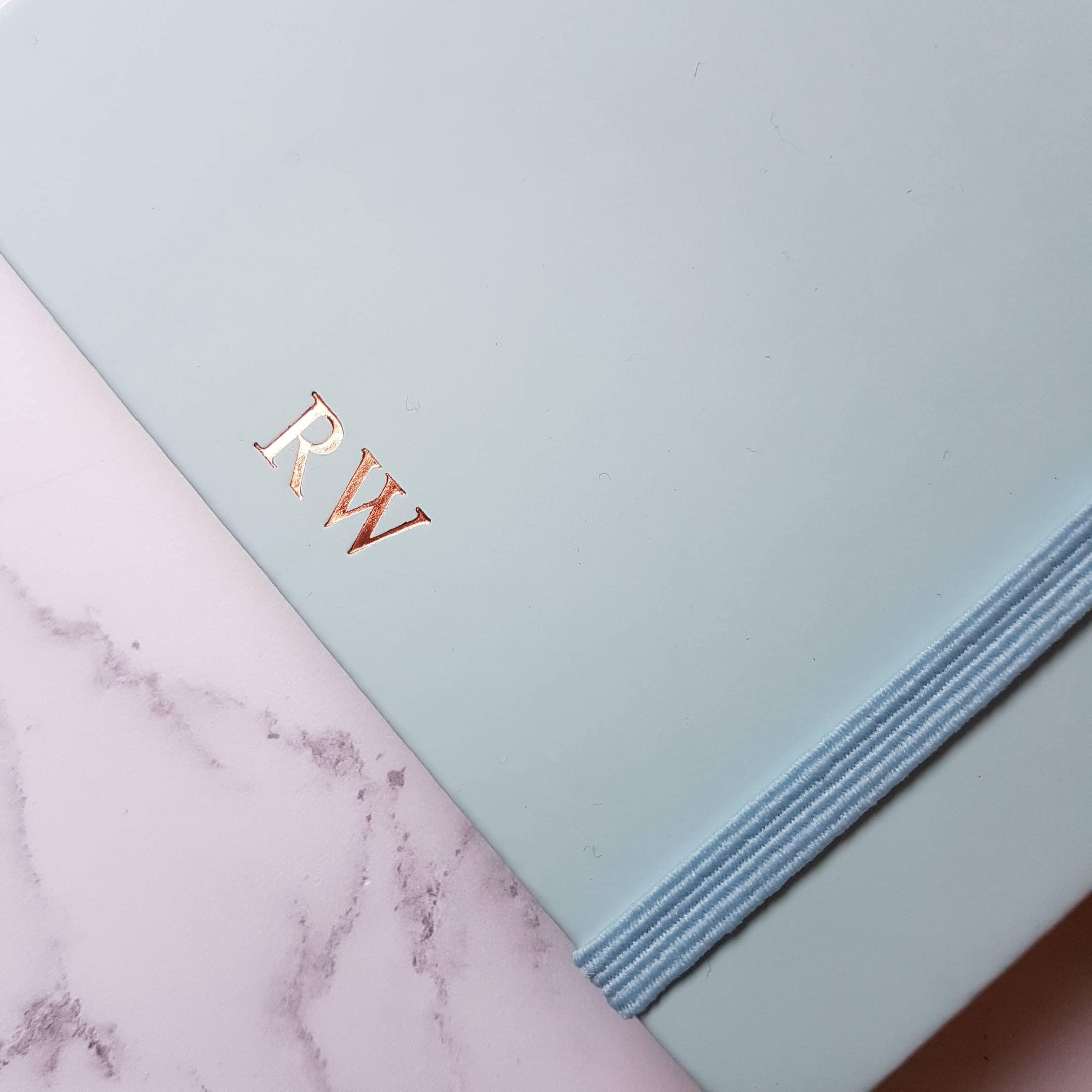 Personalised Notebook Light Blue A5 Lined Luxury Journal With | Etsy UK