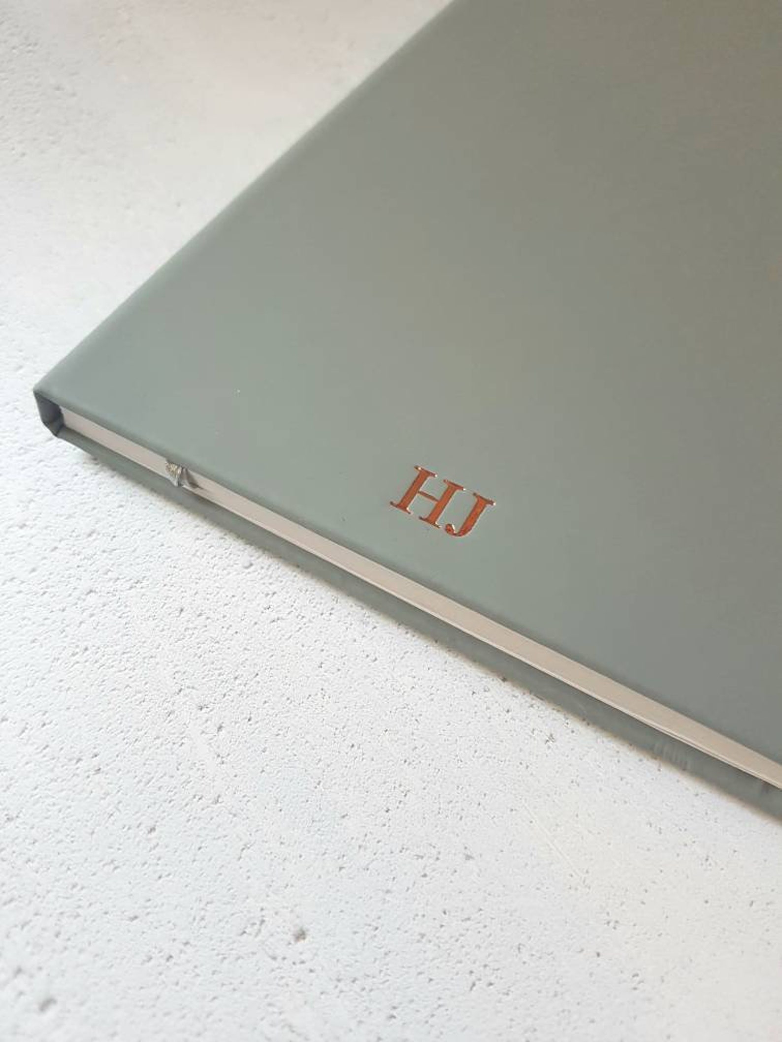 Lined Grey Notebook Personalised A5 or A6 Notebook With Foil | Etsy