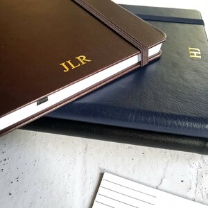 Personalised Notebook or Sketchbook, Brown A5 Journal With Bullet ...