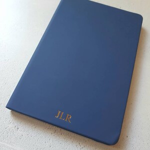 Personalised Notebook A5 or A6 Lined Navy Blue Notebook. | Etsy UK