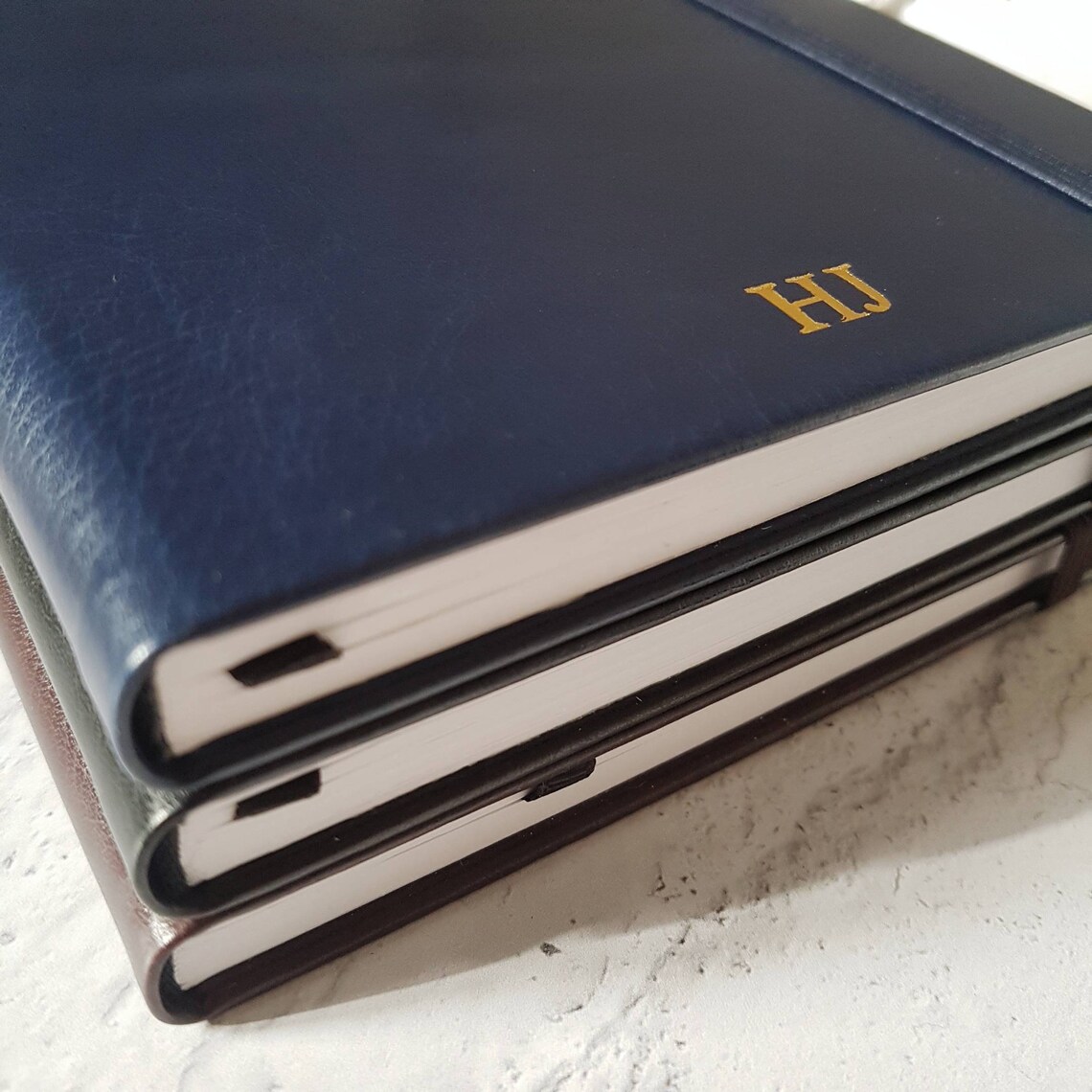 Personalised Notebook Navy Blue A5 Journal or Sketchbook dot | Etsy UK