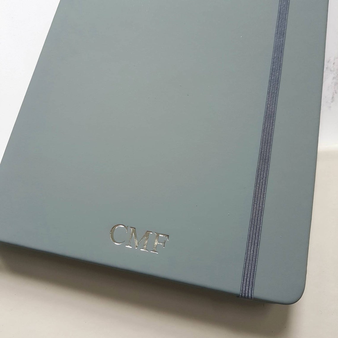 Lined Grey Notebook Personalised A5 or A6 Notebook With Foil - Etsy UK