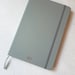 Lined Grey Notebook, Personalised A5 or A6 Notebook With Foil Printed ...