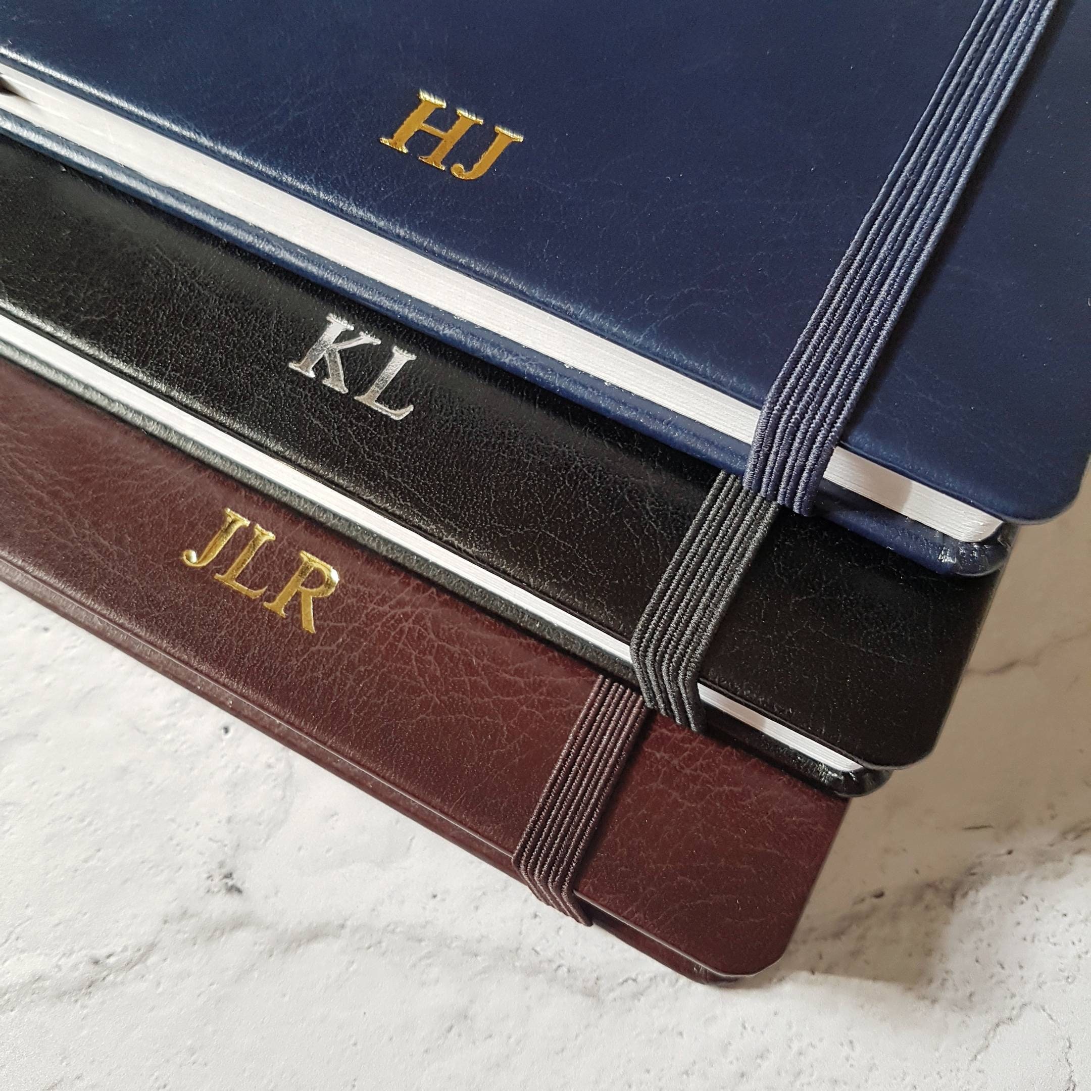 Personalised Notebook Navy Blue A5 Journal or Sketchbook dot | Etsy UK