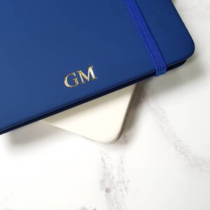 Personalised Notebook A5 or A6 Lined Navy Blue Journal. - Etsy UK