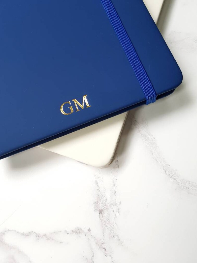 Personalised Notebook A5 or A6 Lined Navy Blue Journal. - Etsy