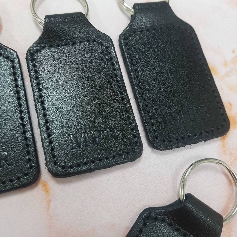 Personalised Keyring Genuine Leather Key Fob. Custom Key - Etsy UK