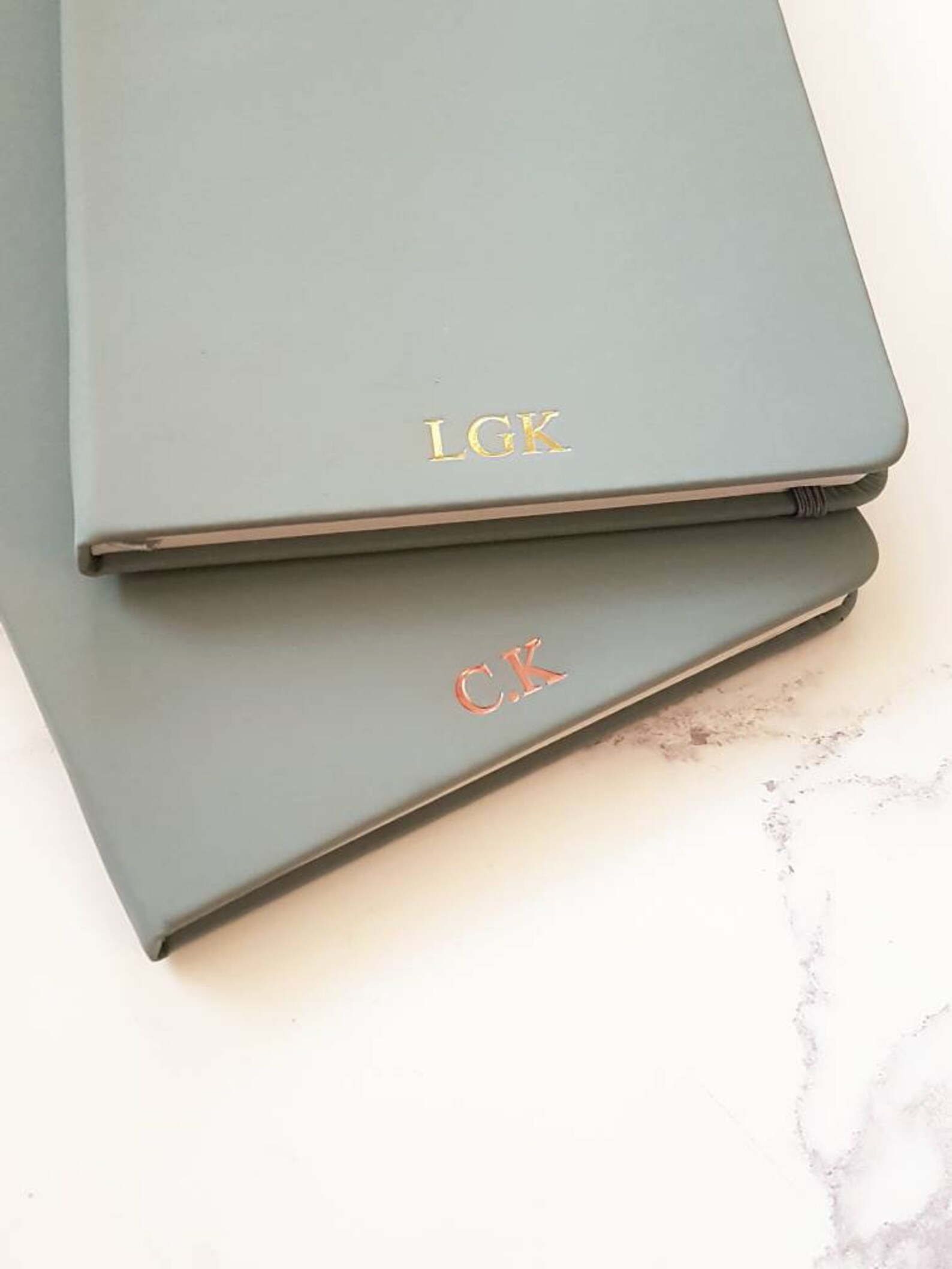 Lined Grey Notebook Personalised A5 or A6 Notebook With Foil - Etsy UK