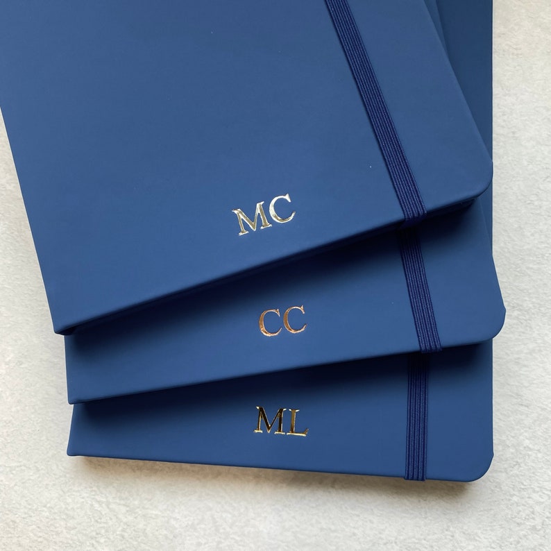Personalised Notebook A5 or A6 Lined Navy Blue Journal. - Etsy
