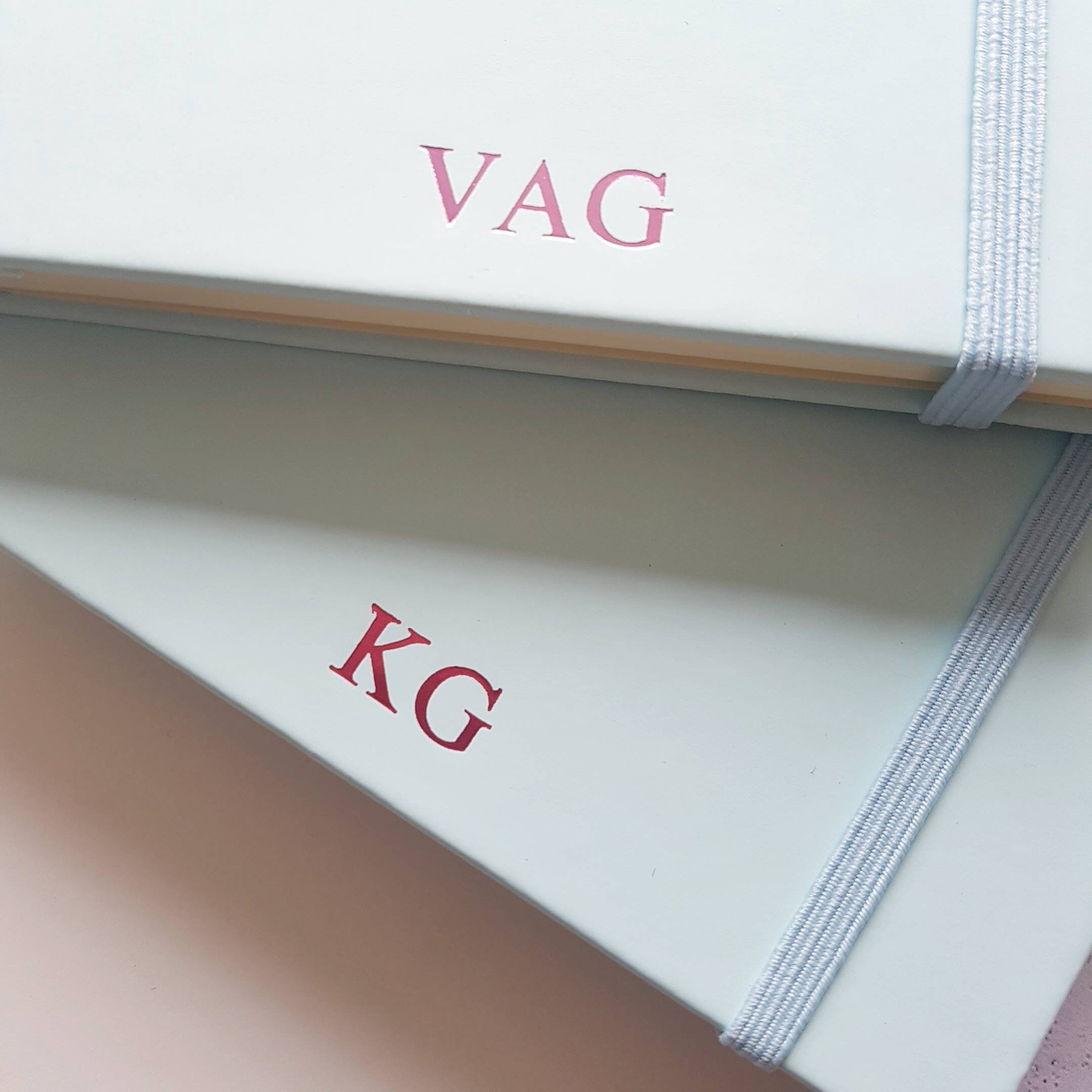 Personalised Notebook Light Blue A5 Lined Luxury Journal With | Etsy UK