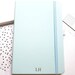 Personalised Notebook Light Blue A5 Lined Luxury Journal With Foil ...