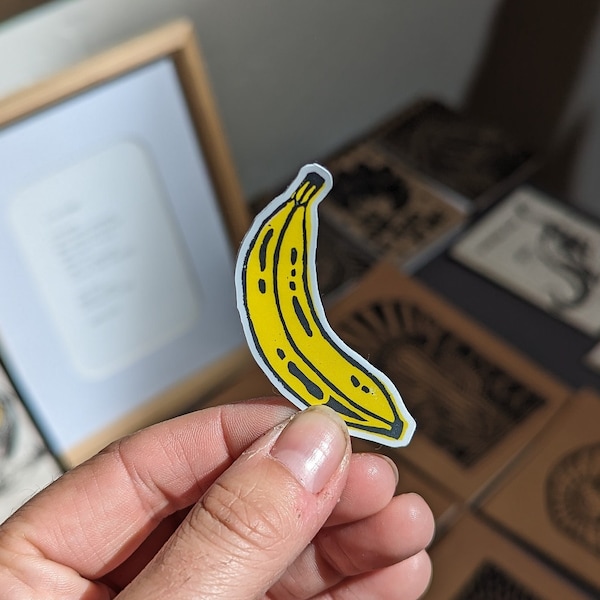 Banana Sticker - Etsy