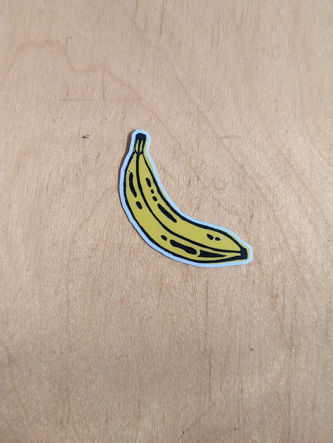 Tiny Banana Vinyl Sticker - Etsy