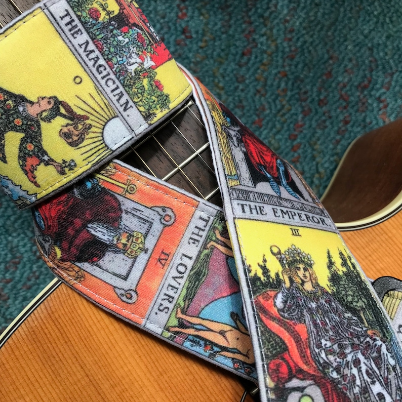 Tarot Card Guitar Strap: Rider Waite Major Arcana - Etsy