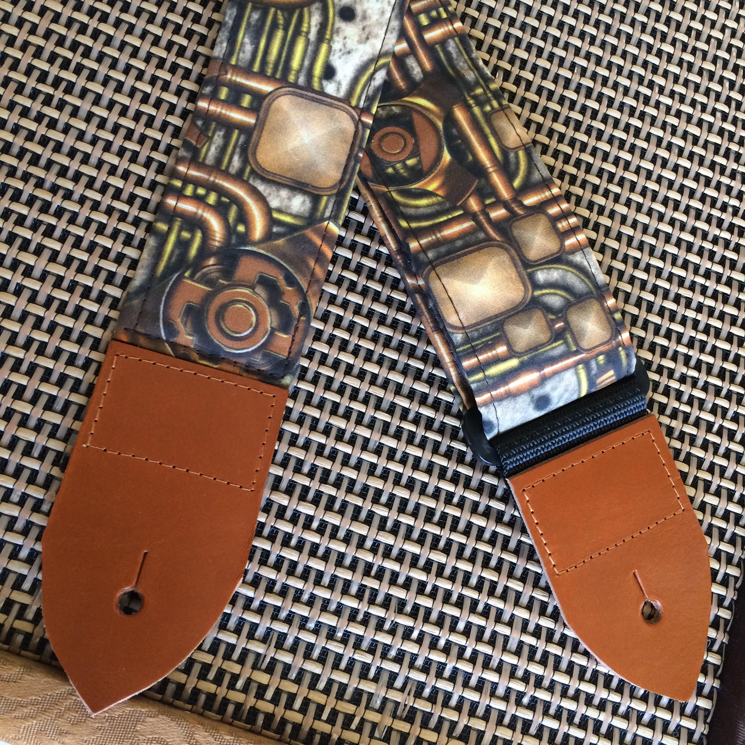 Steampunk Guitar Strap: Retro-futuristic Hydraulic Pipes & Gears - Etsy UK