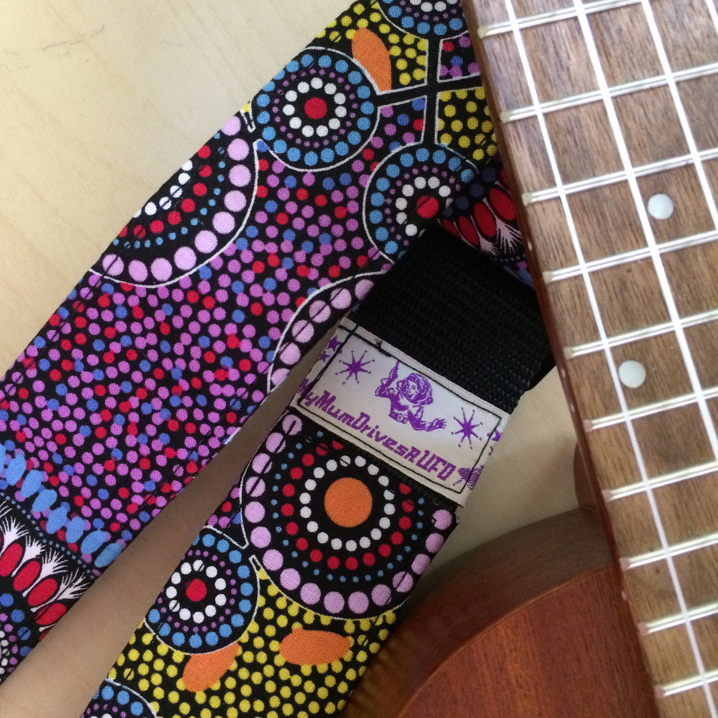 Aboriginal Dot Pattern Ukulele Strap Mandolin Strap or Child - Etsy