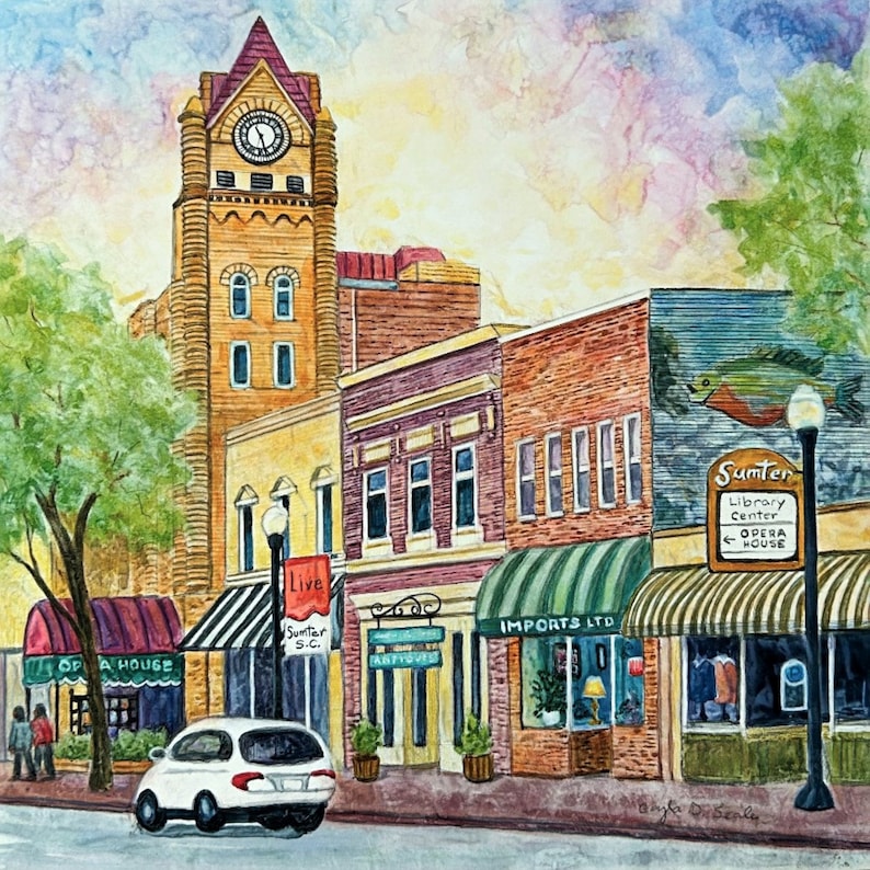 Sumter, South Carolina Art Print - Etsy