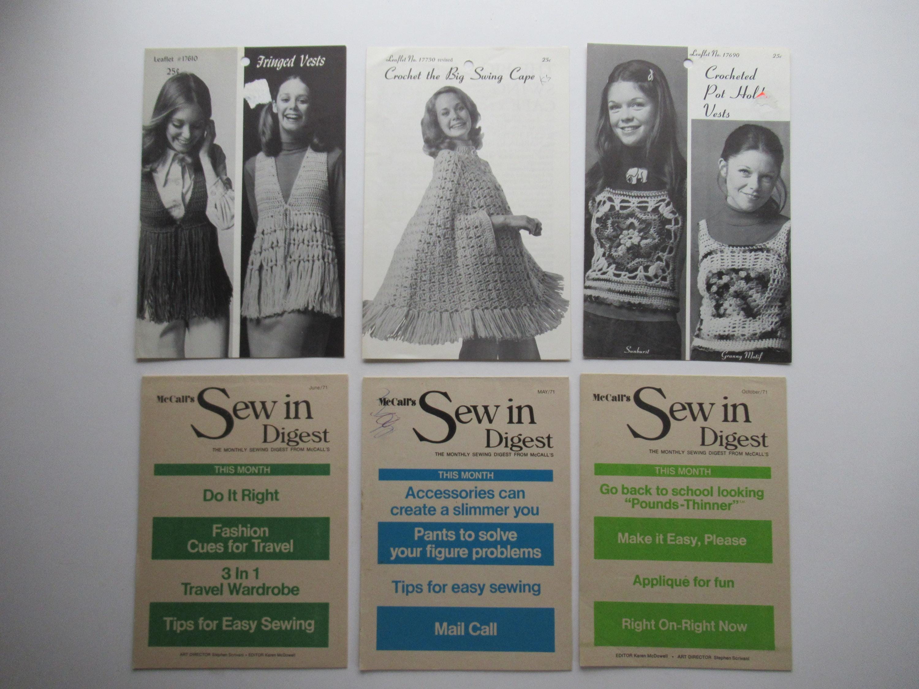 Vintage Lot of Craft Booklets and Leaflets, 1960's and 1970's, Knit ...