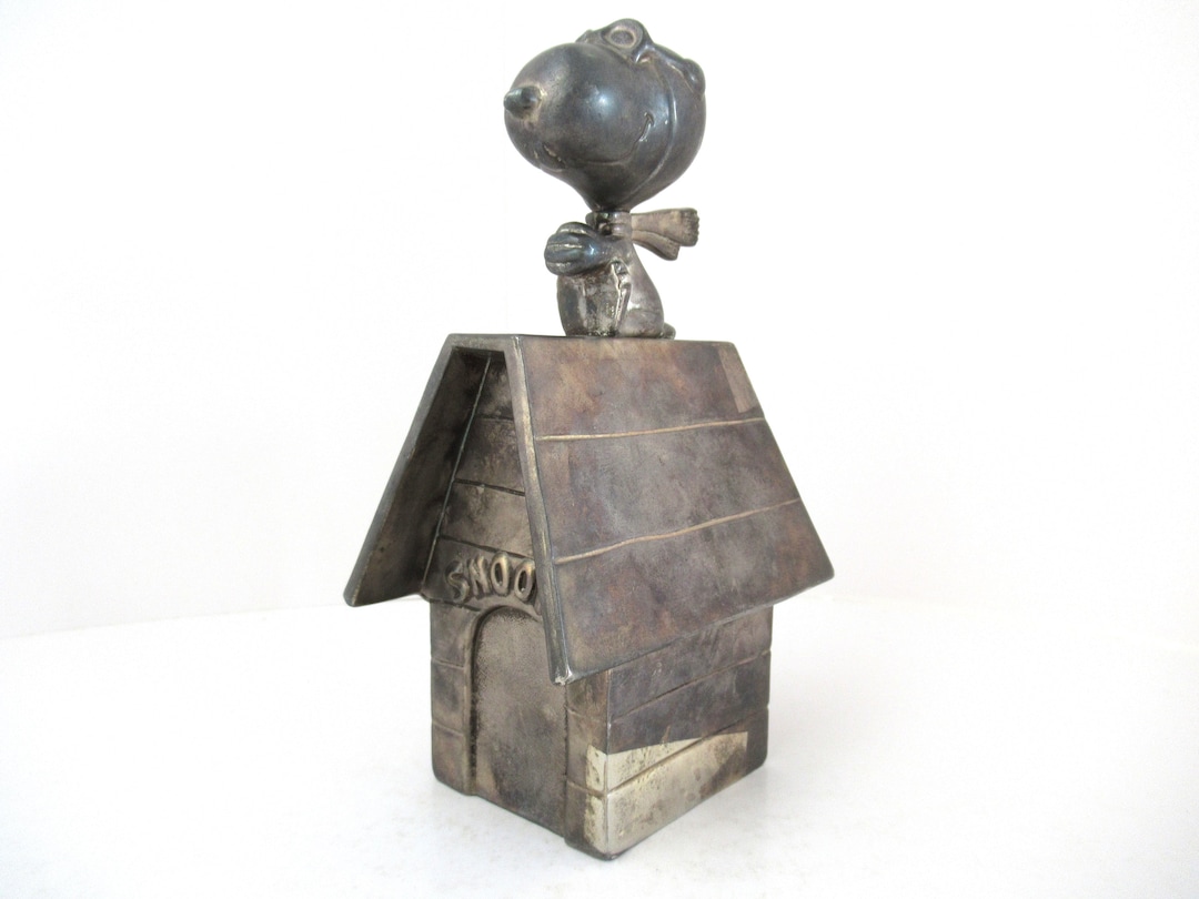Vintage Metal Snoopy Flying Ace, Pilot, Dog House Bank, Lunt Peanuts ...