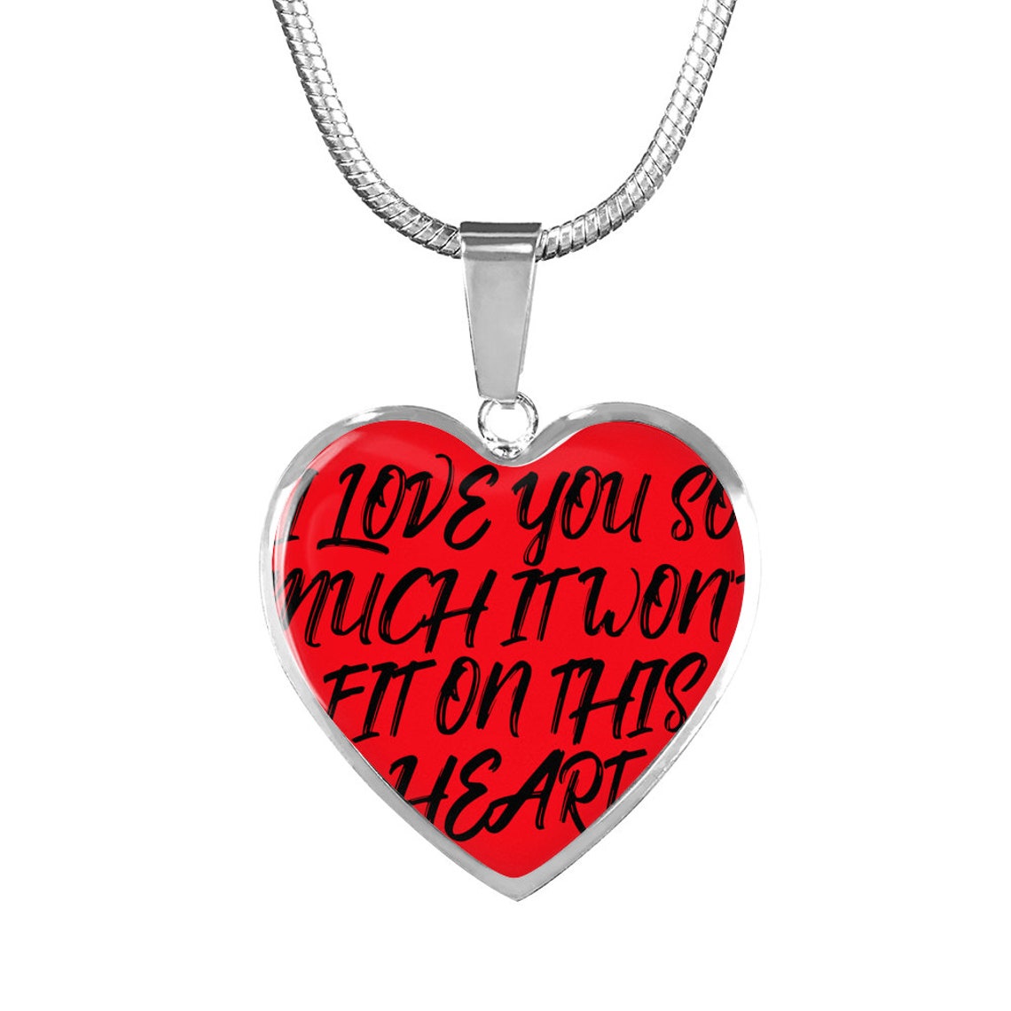 Personalized Heart Necklace: Engraved Gift for Her, 18k Gold Finish - Etsy